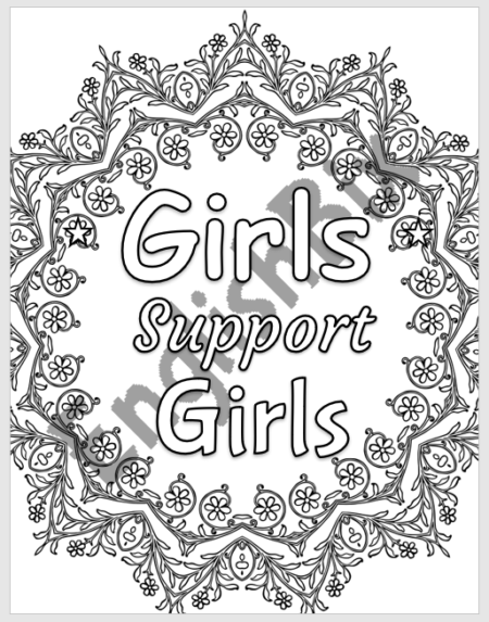 Women Empowerment Coloring Pages for Adults - EnglishBix