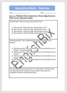 Test Your Knowledge of Quotation Marks - Exercise - EnglishBix