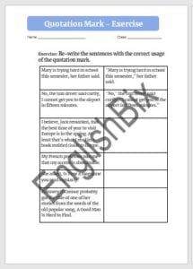 Test Your Knowledge of Quotation Marks - Exercise - EnglishBix