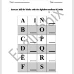 Write the Numeric Position of The Alphabets - EnglishBix