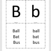 The Letter B FlashCards with Three Simple Words - EnglishBix