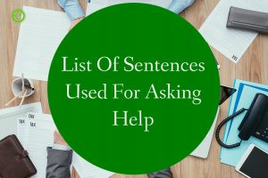 6 Best Sentences Used for Asking Help or Favor - EnglishBix