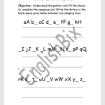 Complete and Write The Alphabet Pattern - Lowercase and Uppercase ...
