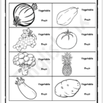 Fruits and Vegetables Picture Workbook for Kids - EnglishBix