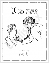 Letter I Pictures Coloring Book for Kids - EnglishBix