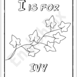 Letter I Pictures Coloring Book for Kids - EnglishBix