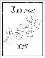 Letter I Pictures Coloring Book for Kids - EnglishBix