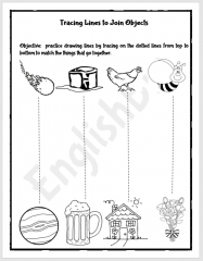 Standing Line Tracing Mini Workbook for Kids - EnglishBix