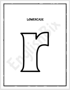 Letter R Pictures Coloring Book for Kids - EnglishBix