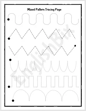 Pattern Tracing Workbook for Toddlers - EnglishBix