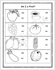 Fruits and Vegetables Picture Workbook for Kids - EnglishBix