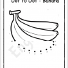 Fruits Dot to Dot Activity Printable Worksheets - EnglishBix