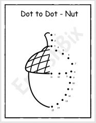 Fruits Dot to Dot Activity Printable Worksheets - EnglishBix