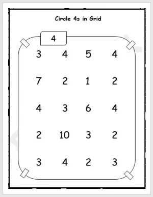 One Digit Numbers Recognition Workbook for Kids - EnglishBix
