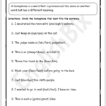 Homophones Exercise Workbook for Elementary Grade - EnglishBix