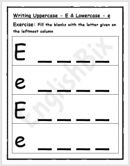 Writing Uppercase and Lowercase Letters Workbook - EnglishBix