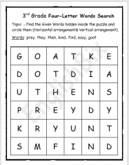 Third Grade Word Search Puzzles Printable Workbook - EnglishBix