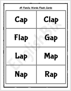 AP Family Words Activity Worksheets for Kids - EnglishBix