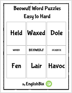 Beowulf Worksheets & Printables - EnglishBix