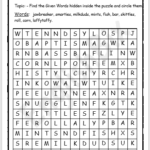 Candy Bar Word Search Printable - EnglishBix