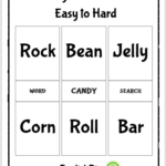 Candy Bar Word Search Printable - EnglishBix