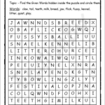 Cat Word Search Puzzle Printable - EnglishBix