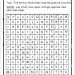 Math Word Search Puzzles Mini-Workbook - EnglishBix