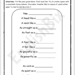 Create Poem with Rhyme Scheme Worksheet - EnglishBix
