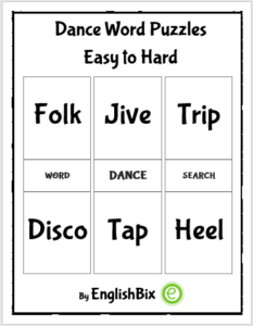 Dance Types Worksheets & Printables - EnglishBix