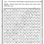 Earth Science Word Search Printable - EnglishBix