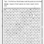 Flora and Fauna Word Search Printable - EnglishBix
