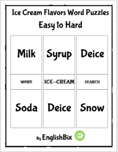 Ice Cream Flavours Worksheets & Printables - EnglishBix