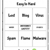 Internet Safety Word Puzzles Mini Workbook - EnglishBix