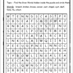 Medical Word Puzzles Printable Mini Workbook - EnglishBix