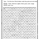November Month Word Puzzles Mini Workbook - EnglishBix