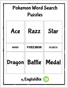 Pokemon Game Worksheets & Printables - EnglishBix