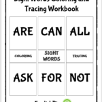 Sight Words Coloring and Tracing Workbook for Kids - EnglishBix