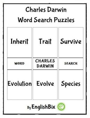 Charles Darwin Word Search Mini-Workbook - EnglishBix