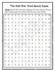 The Cold War Word Search Mini-Workbook - EnglishBix