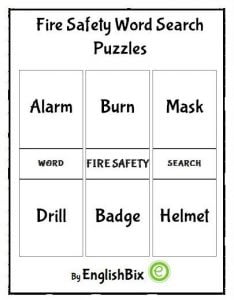 Fire Safety Worksheets & Printables - EnglishBix