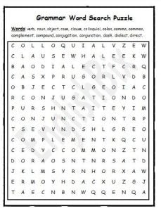 Grammar Word Search Puzzles Mini-Workbook - EnglishBix