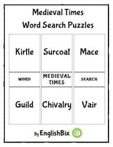 Medieval Times Word Search Mini-Workbook - EnglishBix