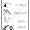 Landforms Matching Worksheets for 3rd Grade Kids - EnglishBix