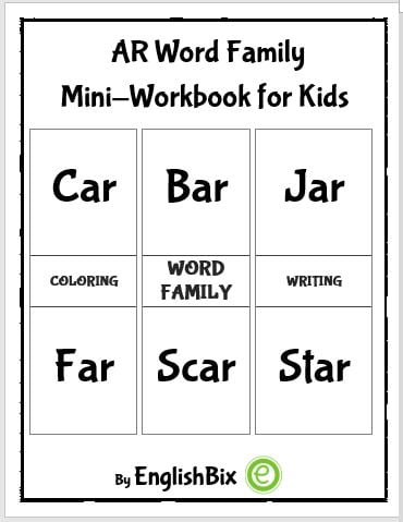 AR Word Family Activities Worksheets - EnglishBix