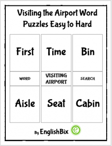 Visiting The Airport Word Search Printable - EnglishBix