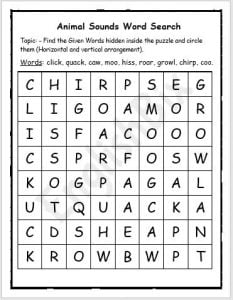 Animal Sound Activity Workbook for kids - EnglishBix