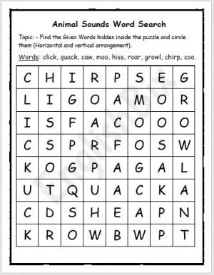 Animal Sound Activity Workbook for kids - EnglishBix