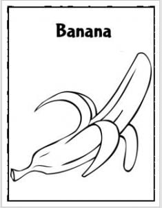 Banana Activity Worksheets for Preschool Kids - EnglishBix