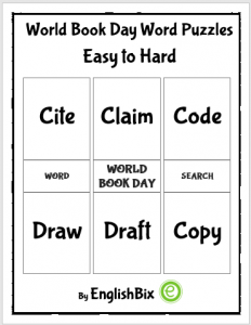 World Book Day Word Search Printable - EnglishBix
