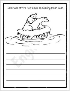 Arctic Polar Bear Activity Worksheets - EnglishBix